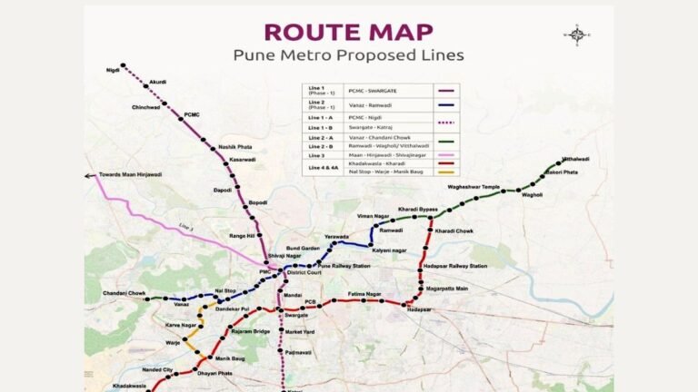 Pune Metro Phase 2 Approved: Kharadi to Khadakwasla और Warje Route को ...